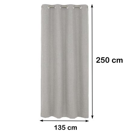 ผ้าม่าน EYELET HOME LIVING STYLE PALE UV 135X250 ซม. สีเทา