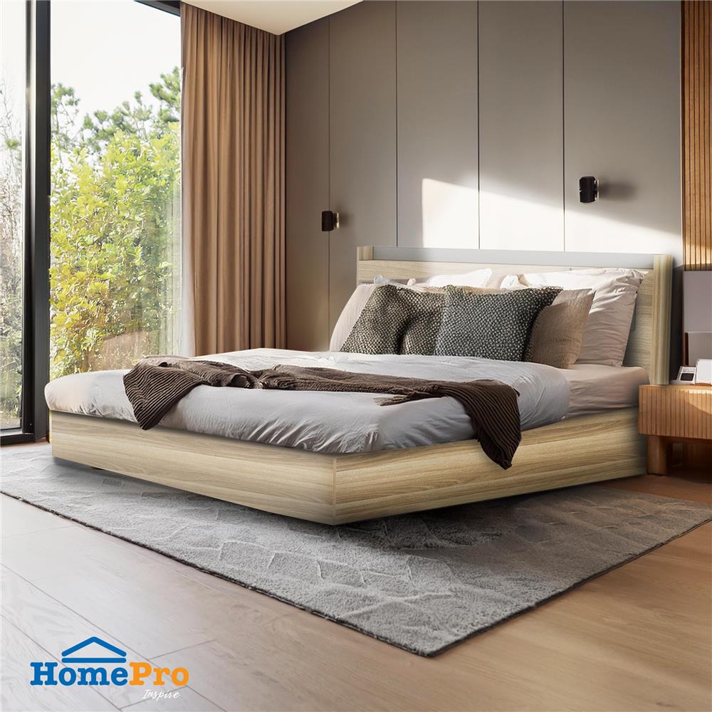 เตียง 6 ฟุต FURDINI FINN สีไวท์โอ๊ค/เทา