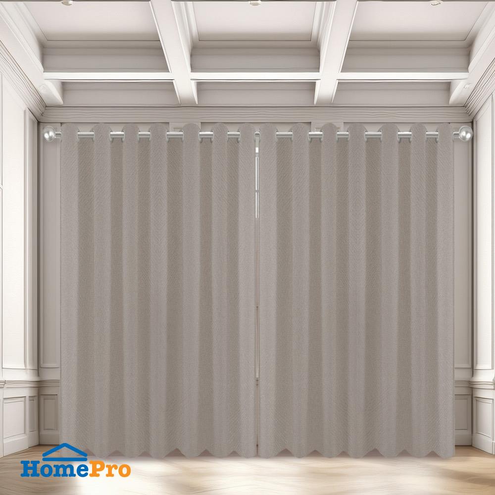 ผ้าม่าน EYELET BENETTA ALYSIA UV 280X220 ซม. สีครีม