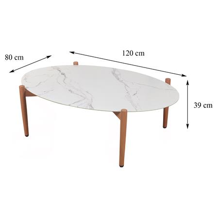 ชุดโซฟาสนาม 5 ที่นั่ง BENETTA MIRALY สีเบจ