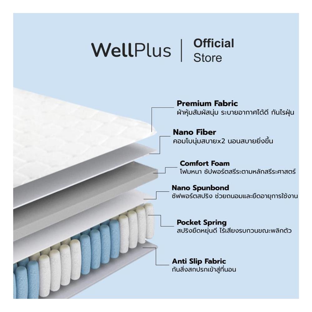 ที่นอน 3 ฟุต WELLPLUS LANDER