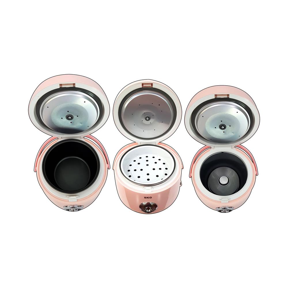 หม้อหุงข้าว MANUAL SKG SK-618 1.8 ลิตร สีขาว/ชมพู