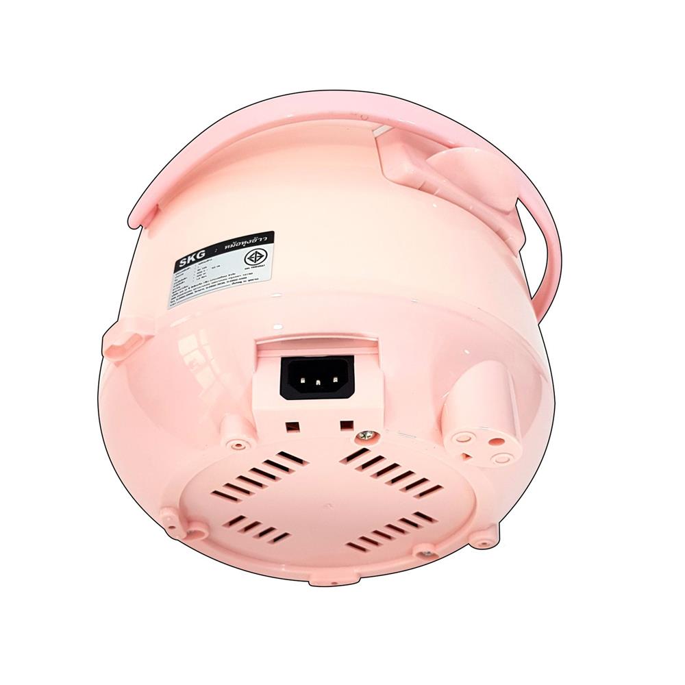 หม้อหุงข้าว MANUAL SKG SK-618 1.8 ลิตร สีขาว/ชมพู