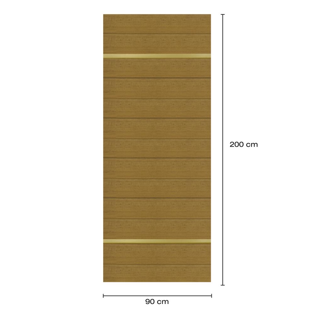 ประตูภายใน PS ไม่เจาะลูกบิด LINEDEKOR DTD01G 90X200 ซม. สีสักด้าน