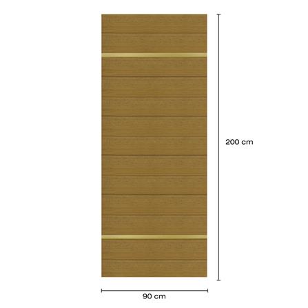 ประตูภายใน PS ไม่เจาะลูกบิด LINEDEKOR DTD01G 90X200 ซม. สีสักด้าน