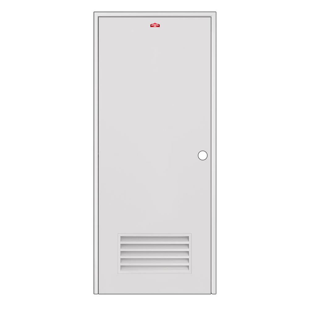 ชุดประตูห้องน้ำอะลูมิเนียม เจาะลูกบิด PROFESSIONAL DOOR AF2LC+ALZ70C ...