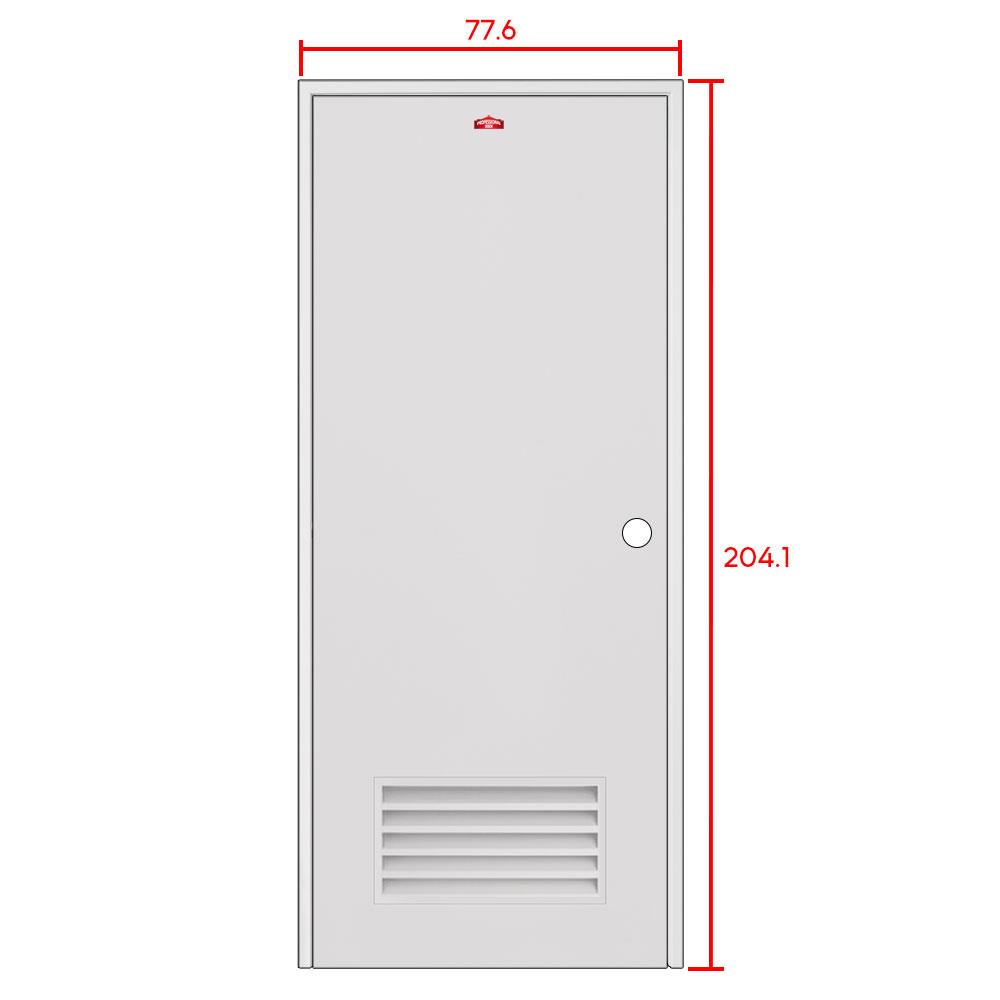 ชุดประตูห้องน้ำอะลูมิเนียม เจาะลูกบิด PROFESSIONAL DOOR AF2LC+ALZ70C ...