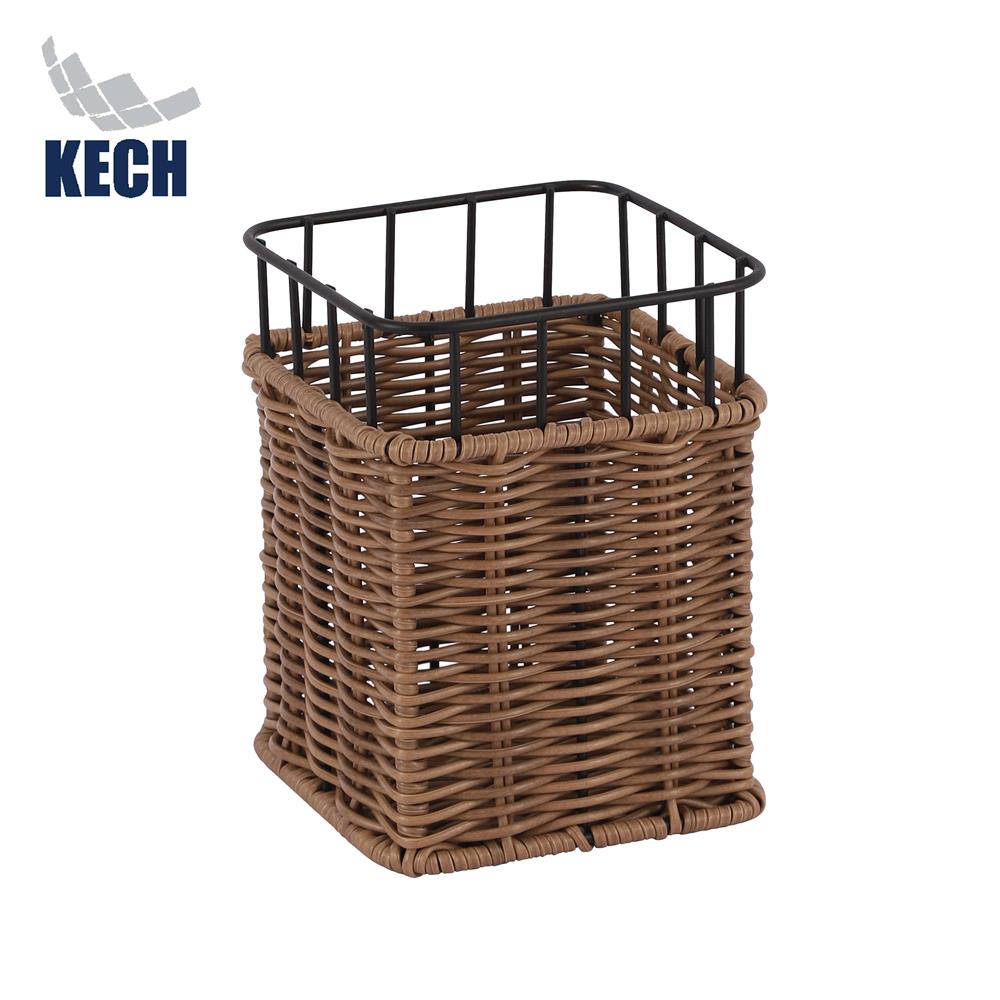 ตะกร้าหวายเทียมเหลี่ยมใส่ช้อนส้อม KECH HAZEL SIZE M