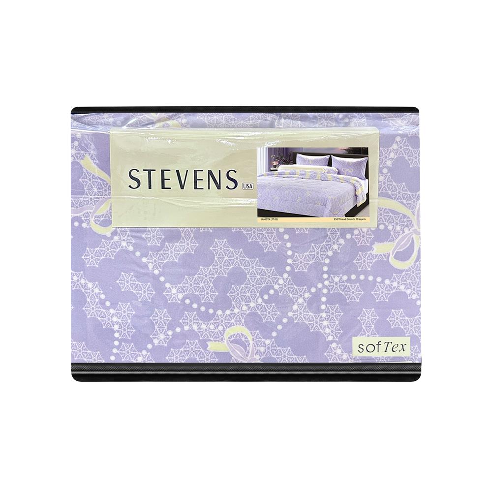 ชุดผ้าปูที่นอน 5 ฟุต (ชุด 6 ชิ้น) STEVENS SOFTEX JT03