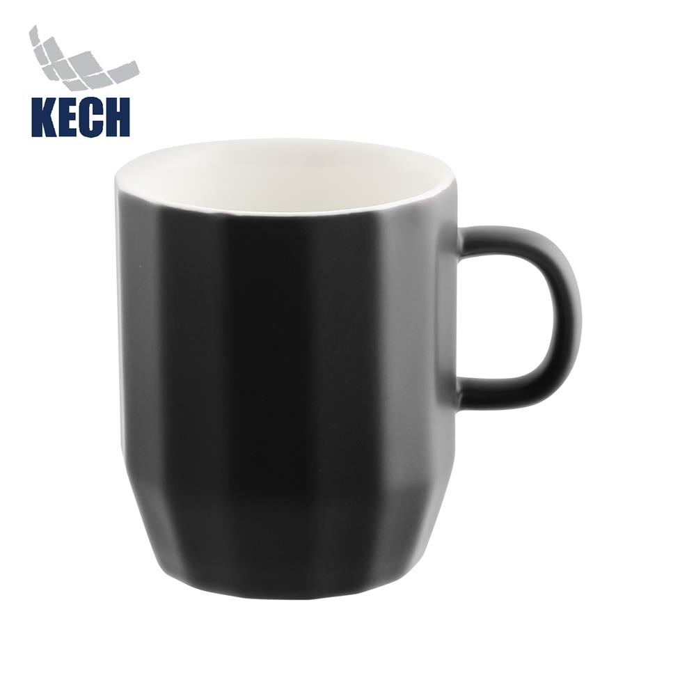 ถ้วยหู PORCELAIN 350 มล. KECH GRAZE สีดำ